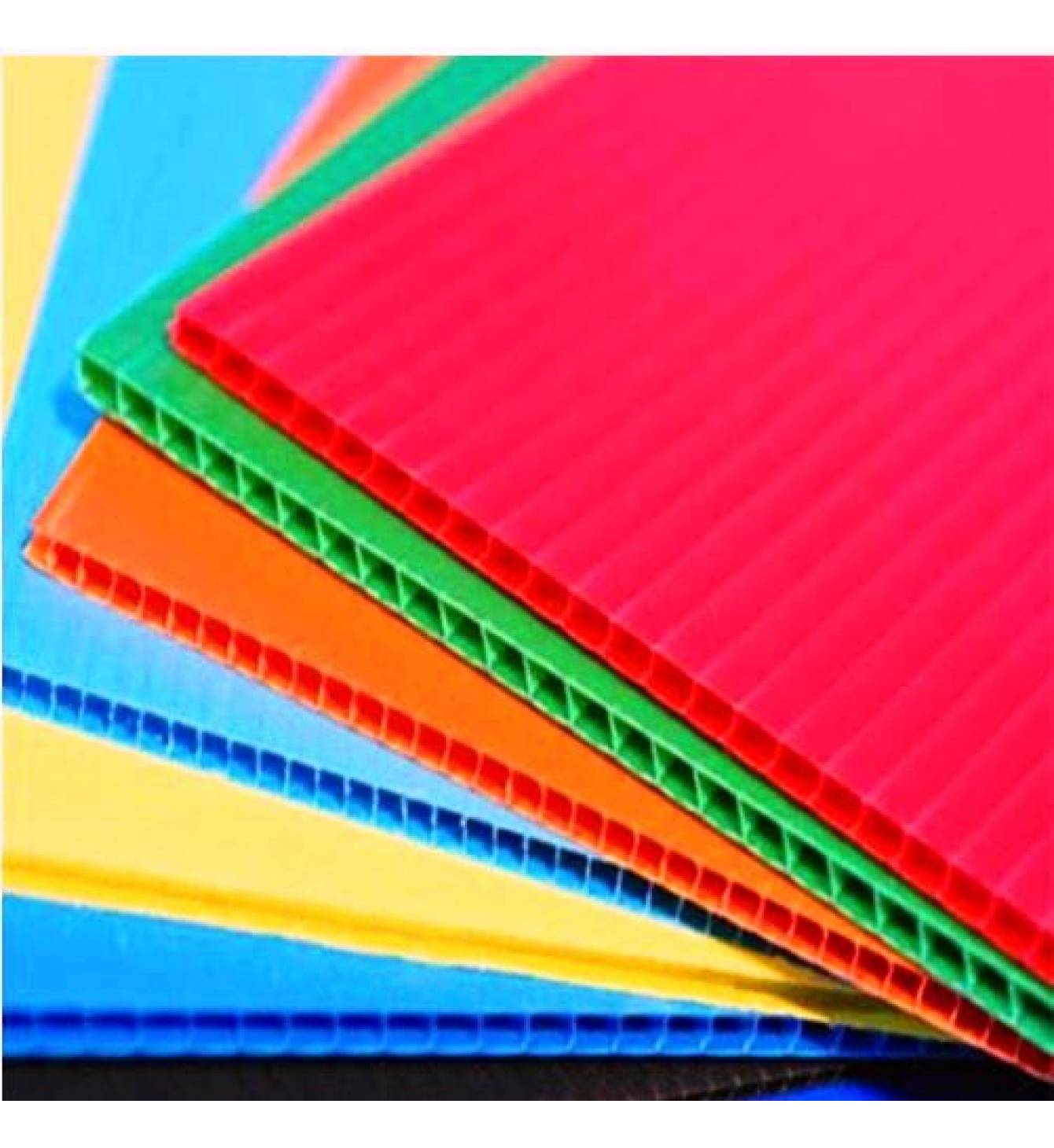 Plastic Corrugated Board 53 X 76cm X 3mm