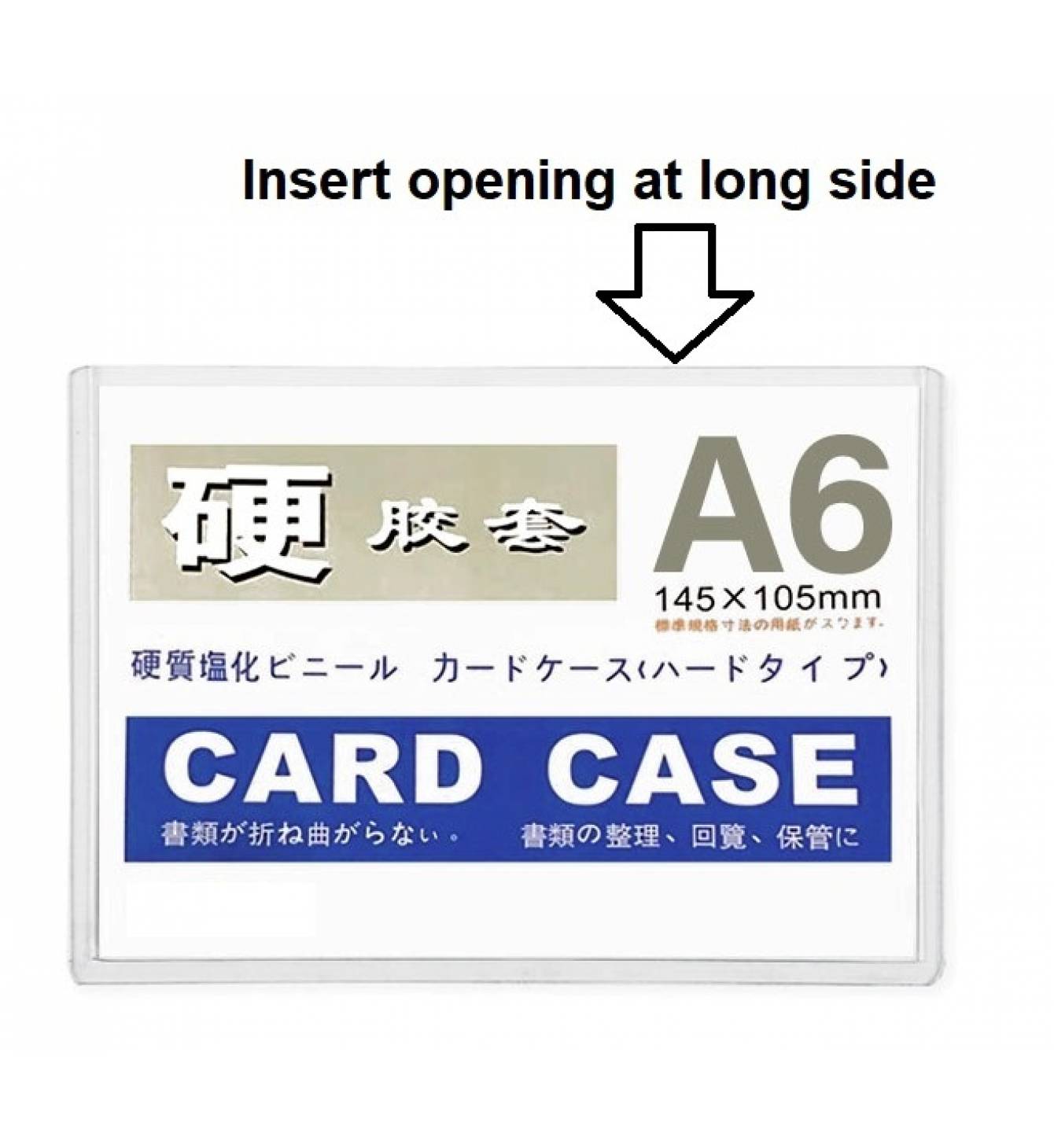 A6 Hard Card Case