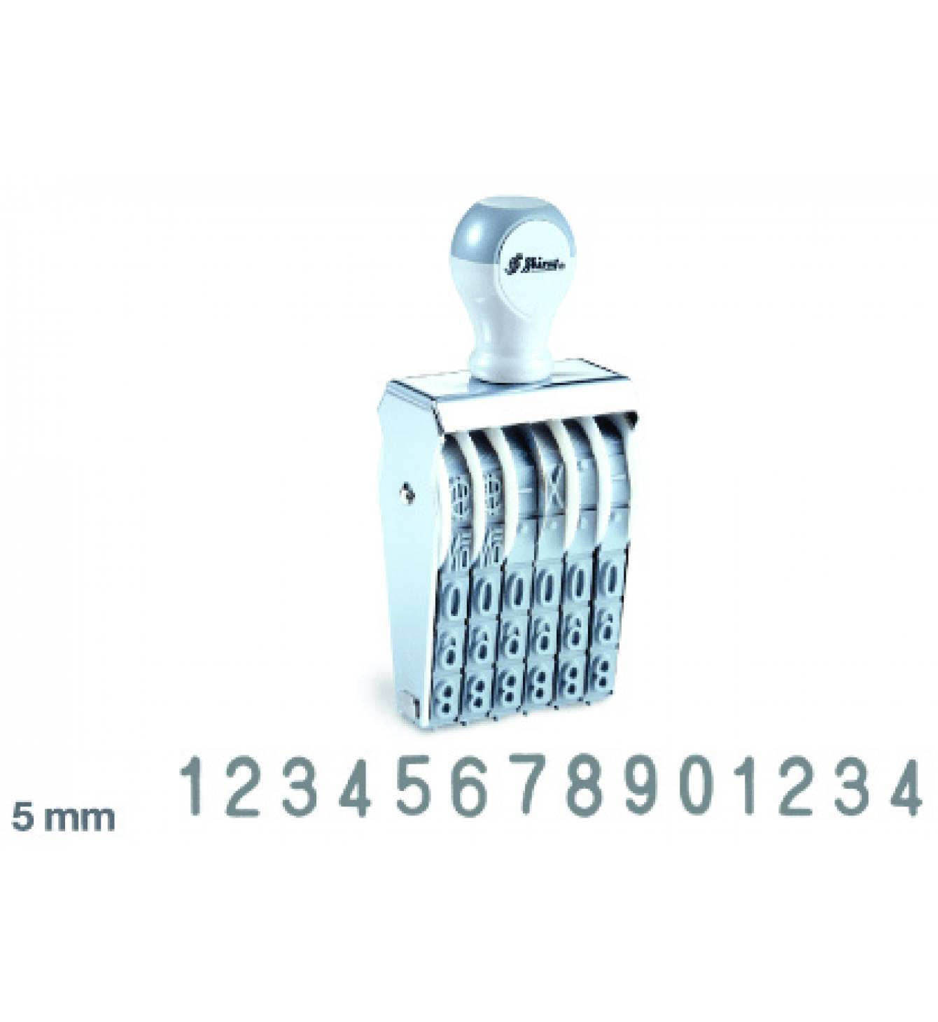 15 Digit Number stamp 5 mm,Shiny N314
