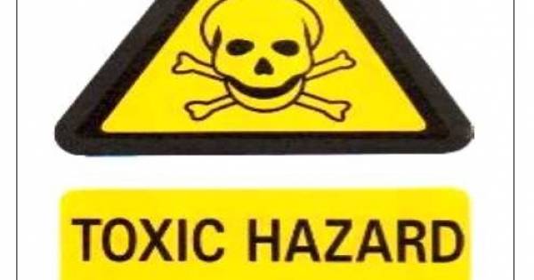 Toxic Hazard Plastic Sign A-829