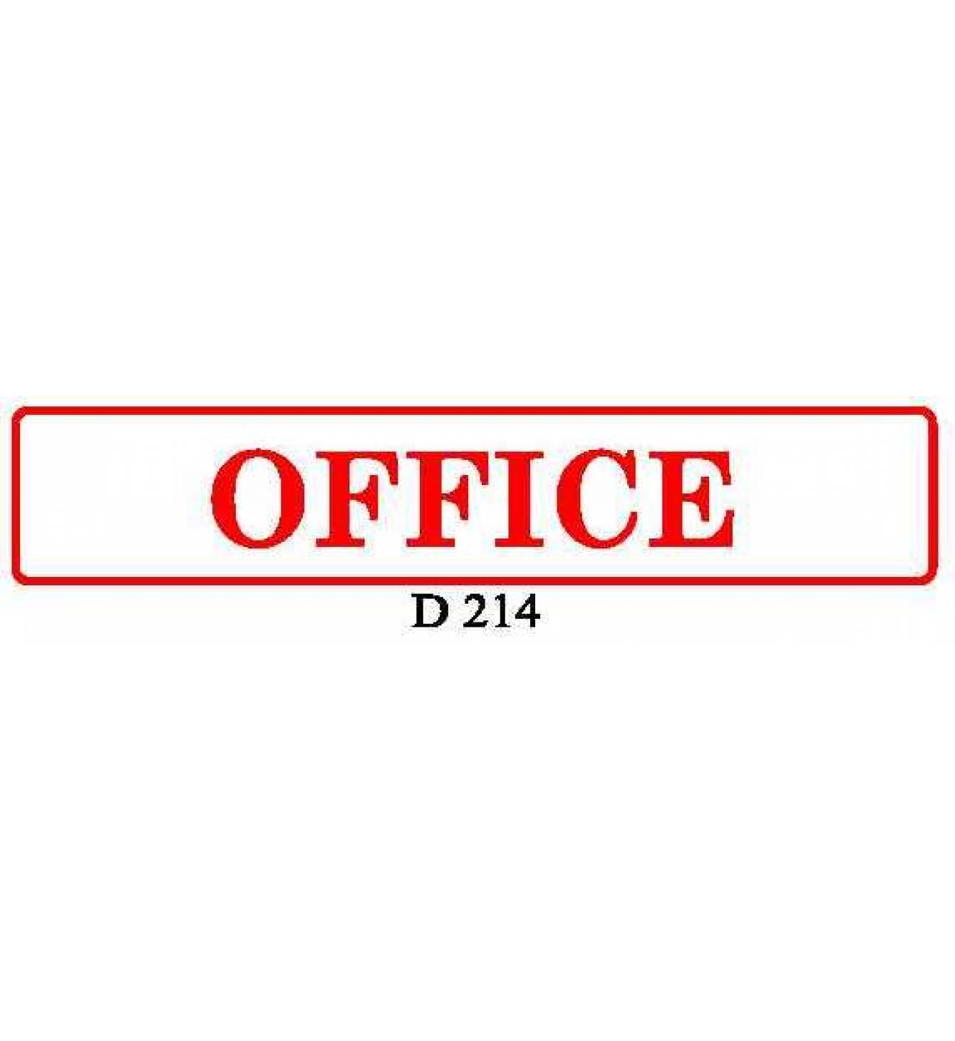 OFFICE Plastic Sign.D214