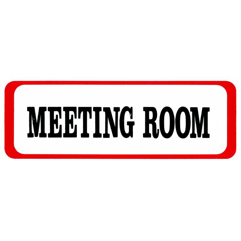 MEETING ROOM Plastic Sign.D212