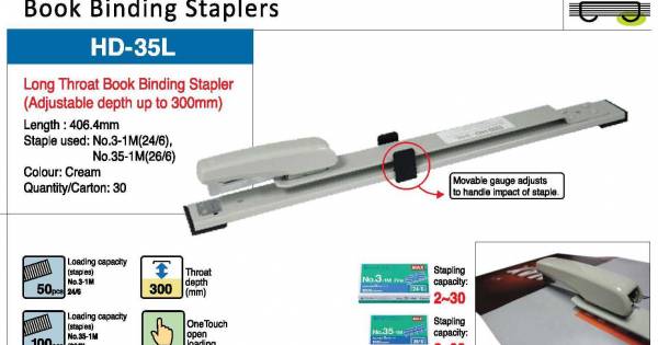 Long Arm Stapler-MAX HD-35L
